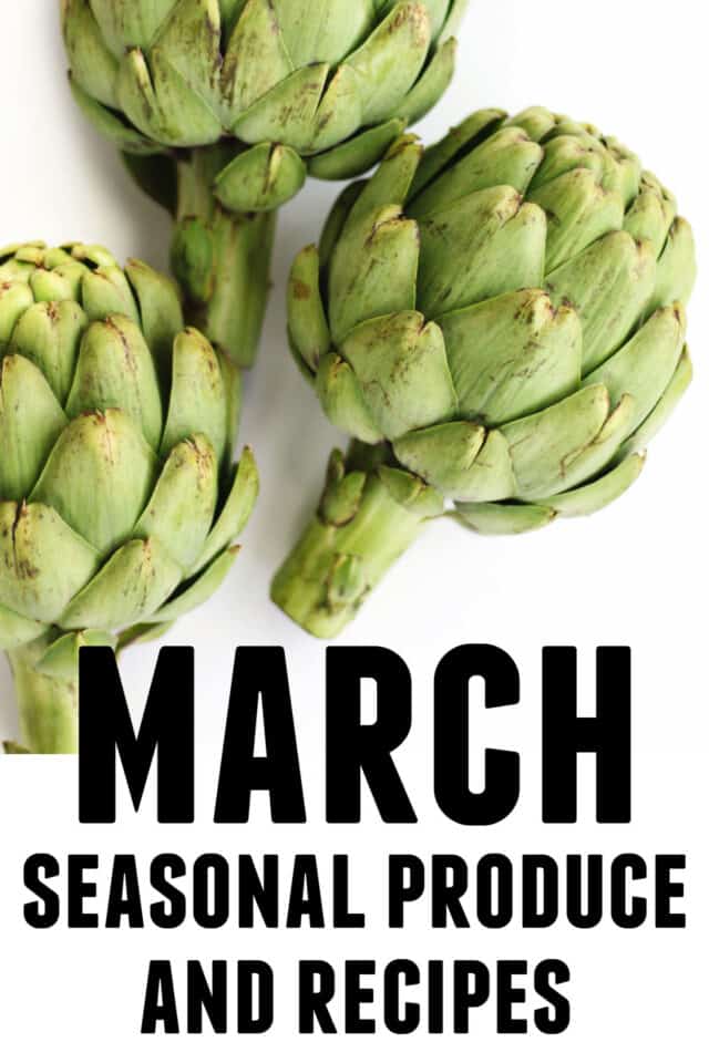 March seasonal produce and recipes guide - Rhubarbarians