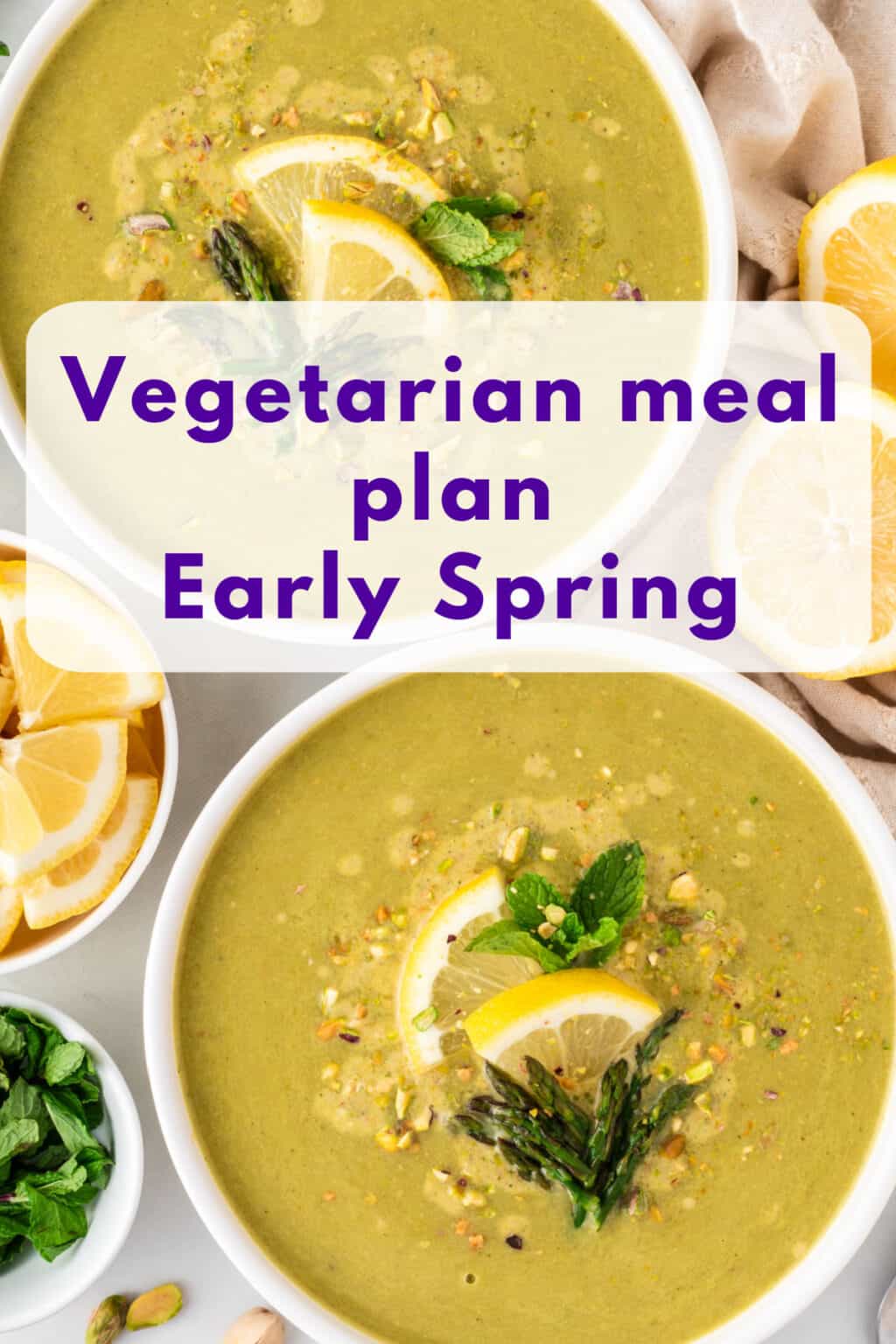 7-day vegetarian meal plan for early spring - Rhubarbarians